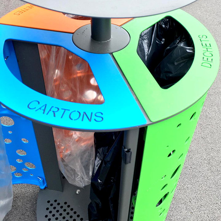 Urban recycling bin - O³ - design by Studio TF